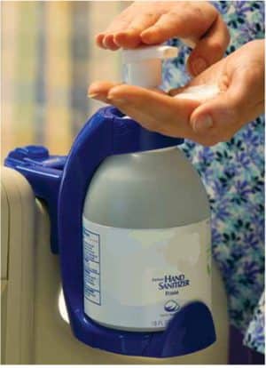 Hand Sanitizer Holder for IV Pole - MPR Orthopedics